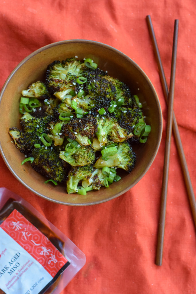 Asian Miso Roasted Broccoli | The Migoni Kitchen